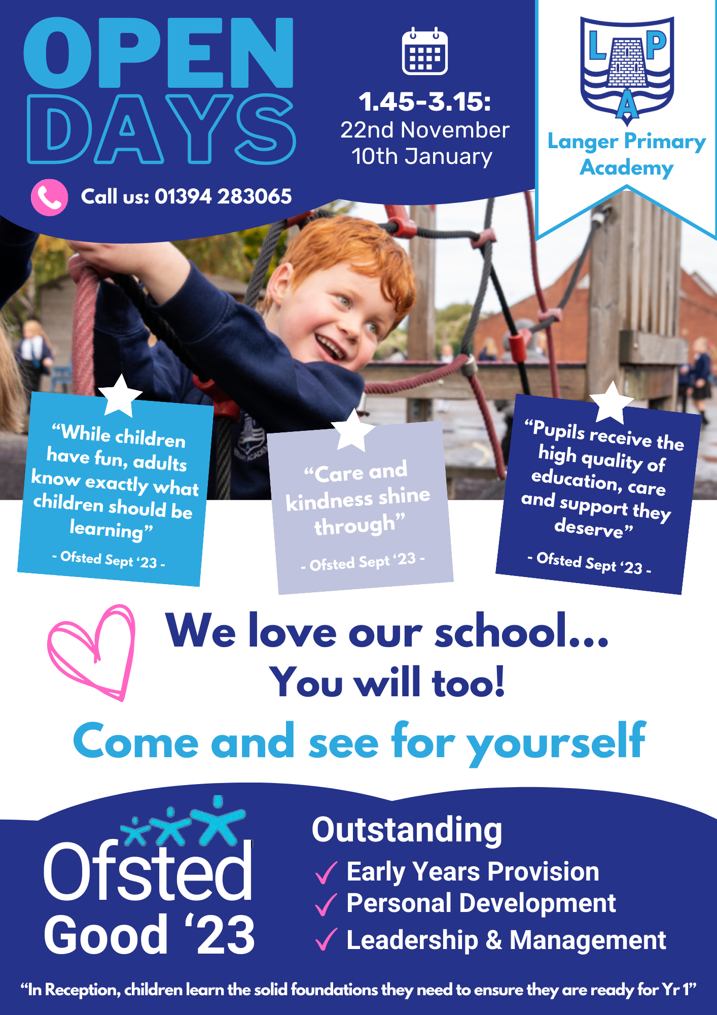 Will your child be starting School in September 2024? | Langer Primary ...